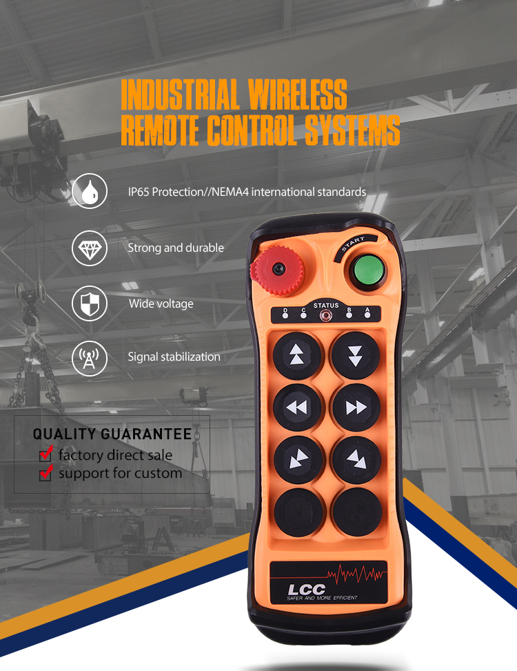 Q606 6 Buttons Hydraulic Electric Crane Wireless Radio Wire Rope Winch ...