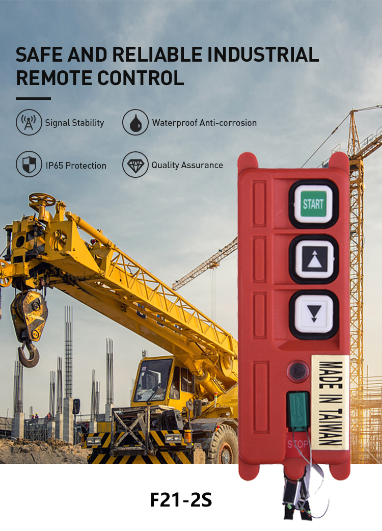 F21-2D Industrial Small Electric Winch Telecrane Radio Remote Control ...