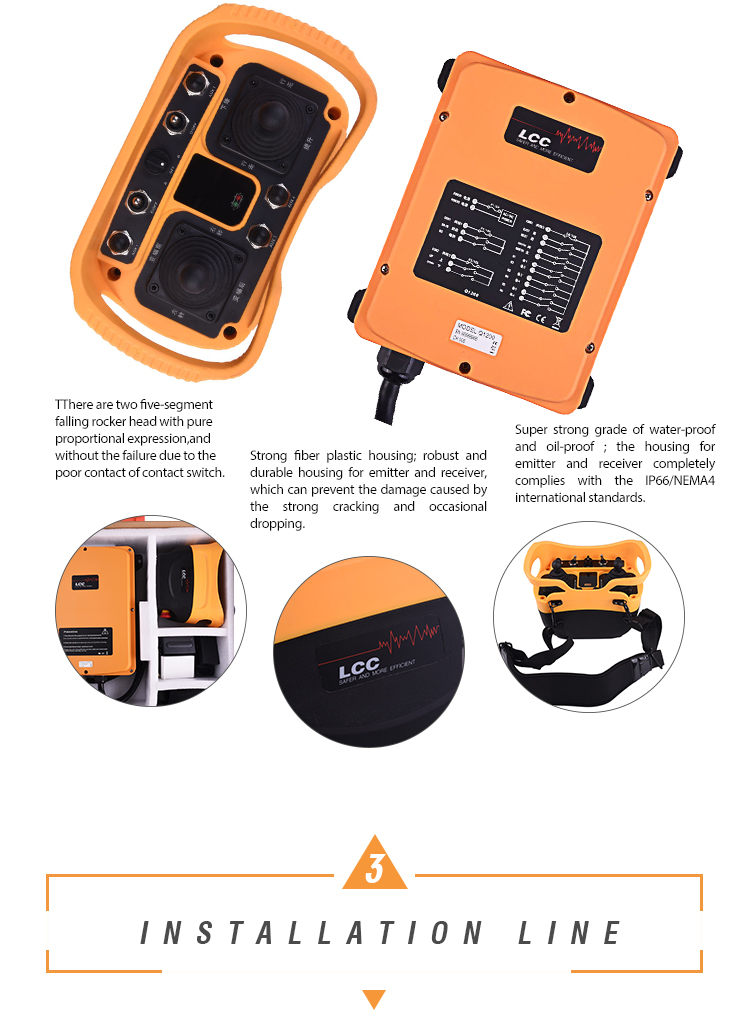 Q5000 Tower Crane Radio Remote Control System Hoist Crane Control ...